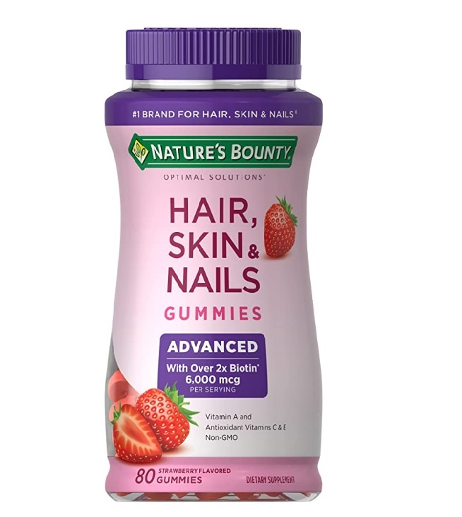 Nature S Bounty Hair Skin Nail Gummies Advanced 80 Gomitas | Tuyo